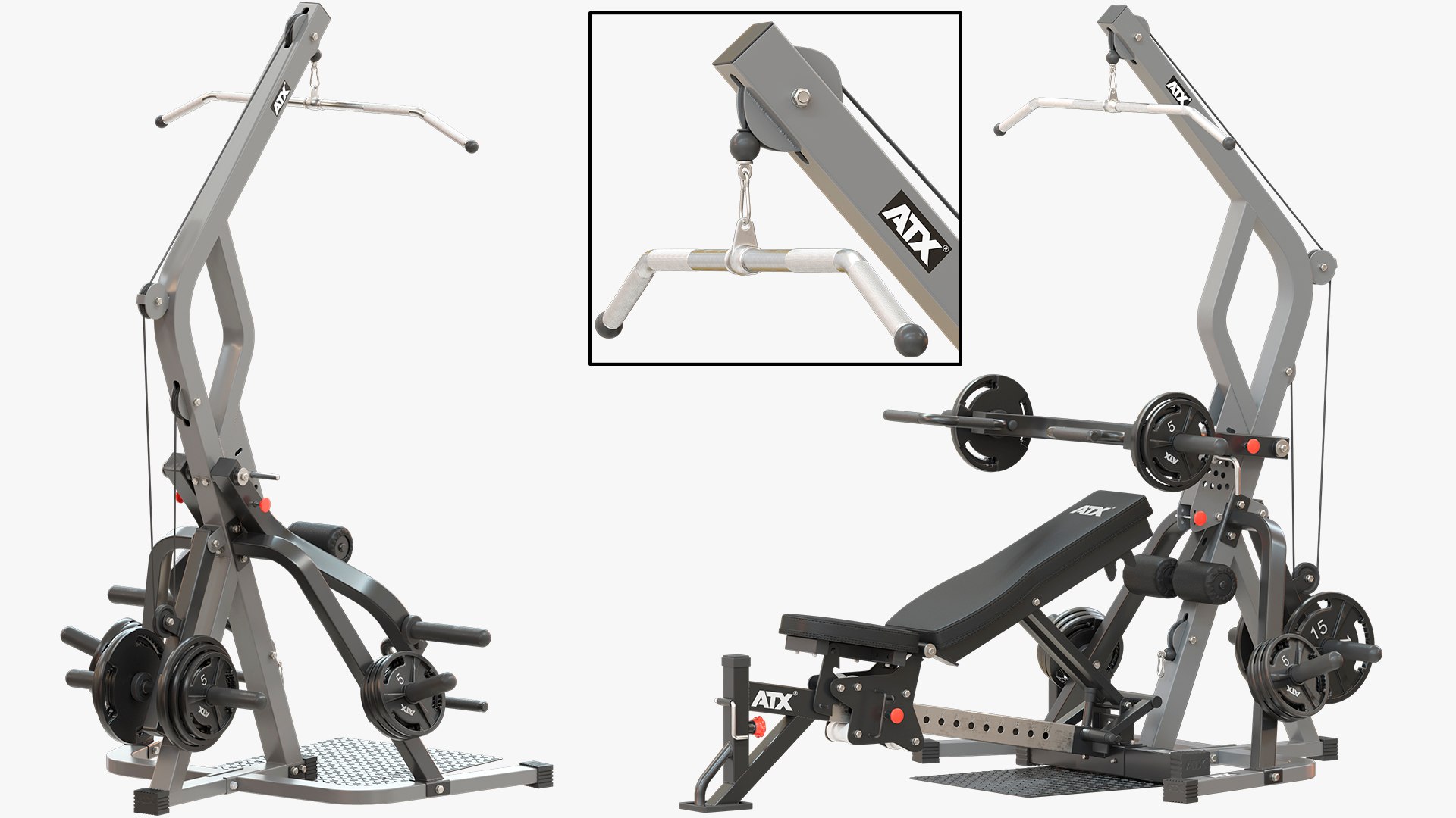 3D ATX Triplex Multi Gym Model - TurboSquid 2326351