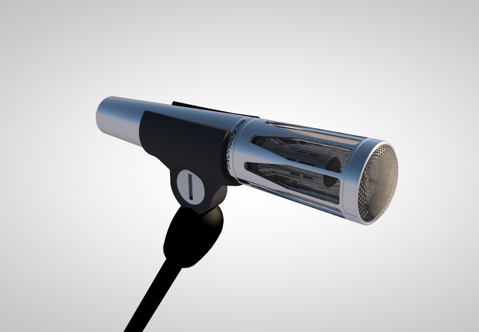 3D Microphone Stand Mic - TurboSquid 1402722