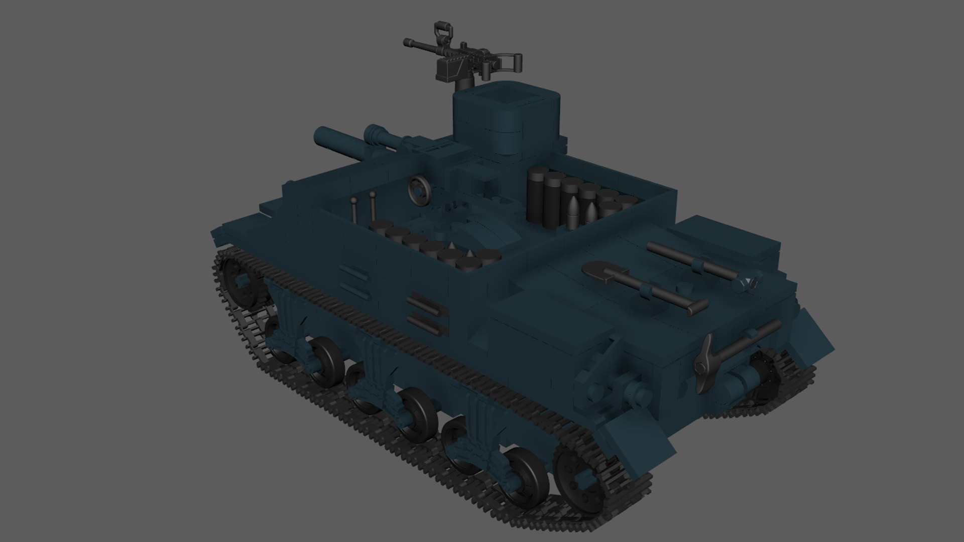 Lego Real World Size Tank 3D Model - TurboSquid 1863760