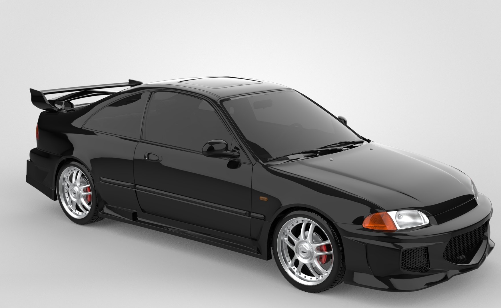 Honda Civic EJ1 Coupe - The Fast And The Furious Model - TurboSquid 1994286