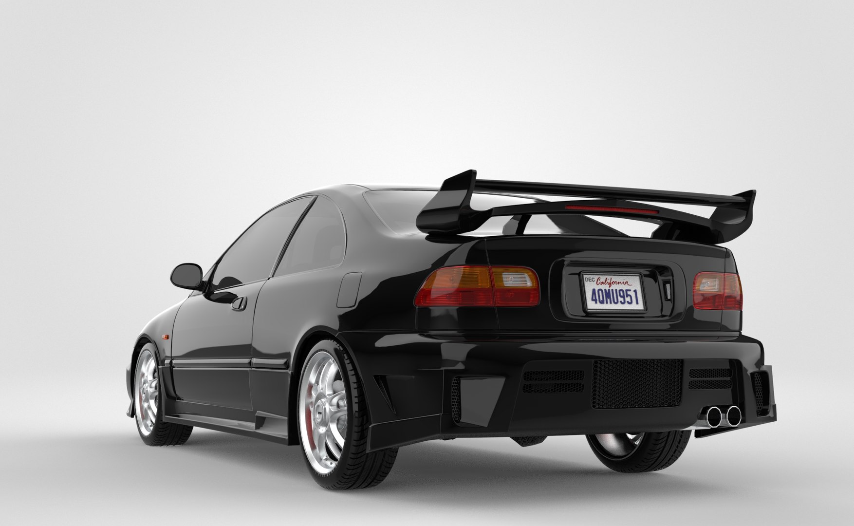 Honda Civic EJ1 Coupe - The Fast And The Furious Model - TurboSquid 1994286