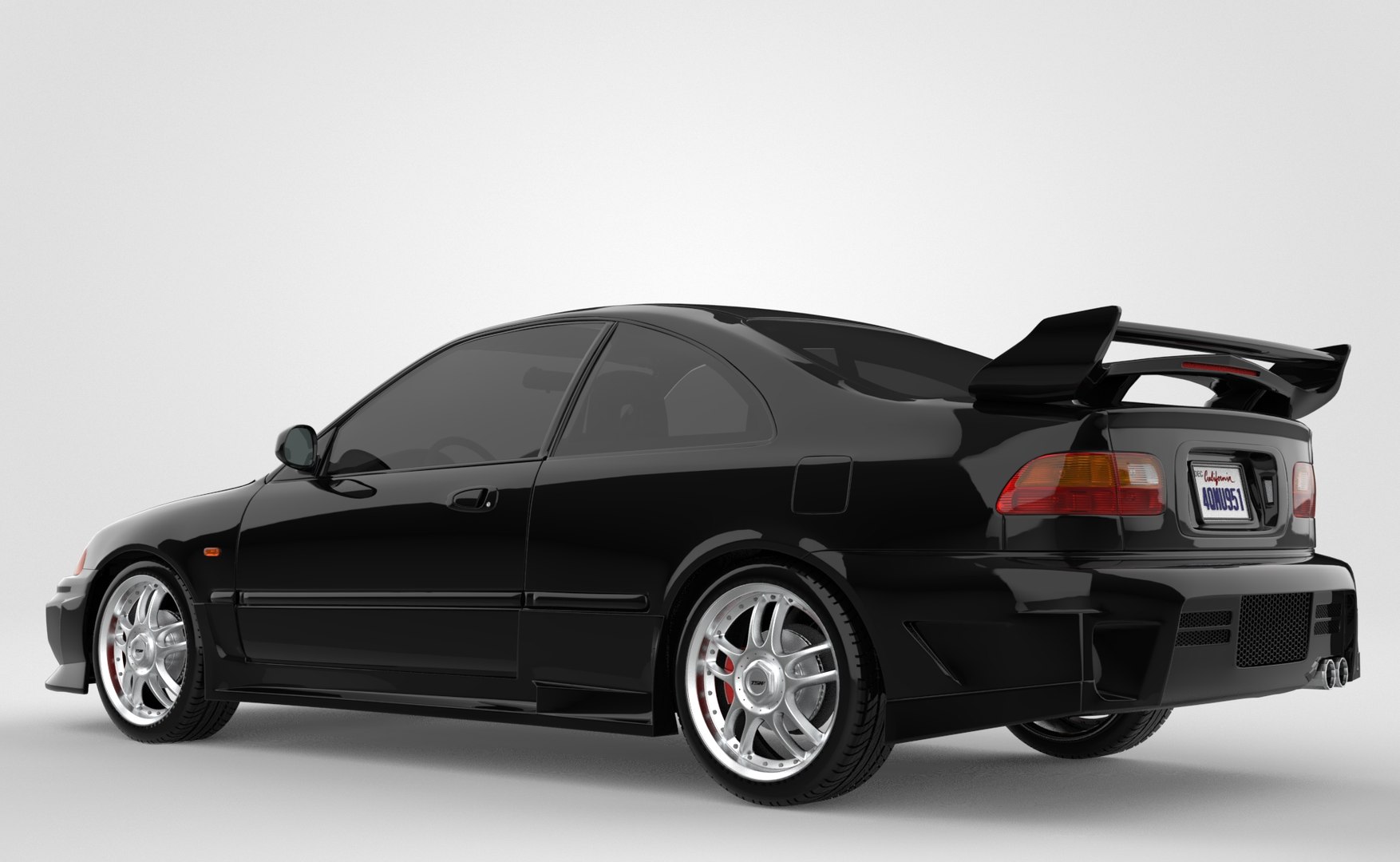 Honda Civic EJ1 Coupe - The Fast And The Furious Model - TurboSquid 1994286