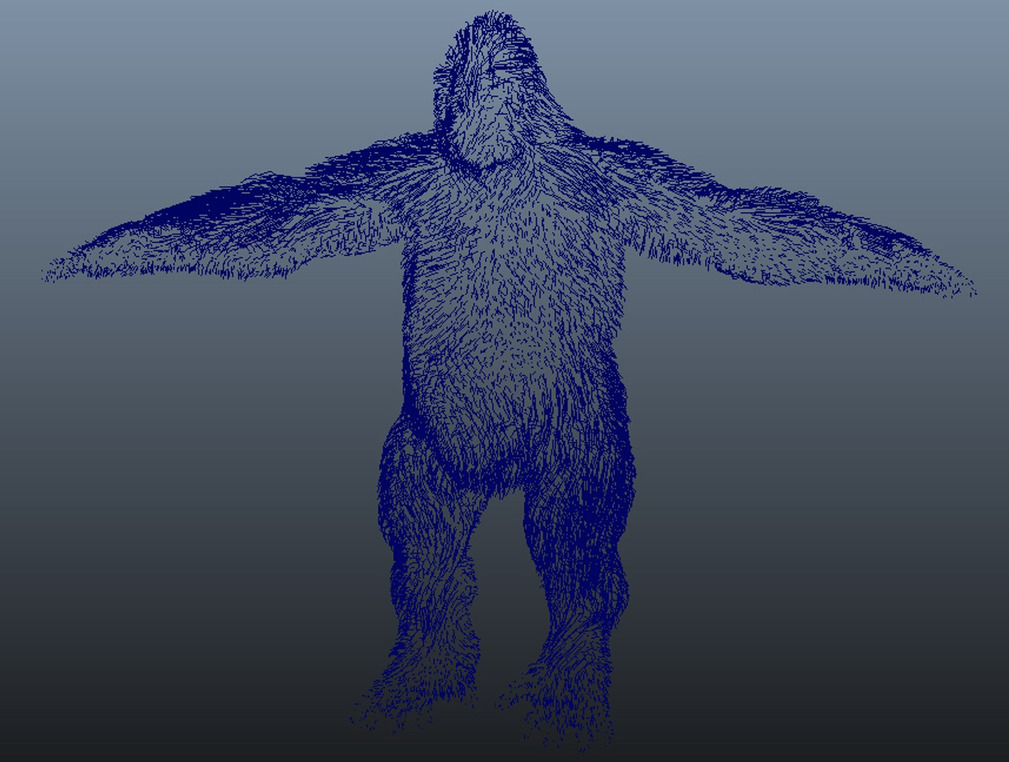 3d Ape Primate Gorilla Model