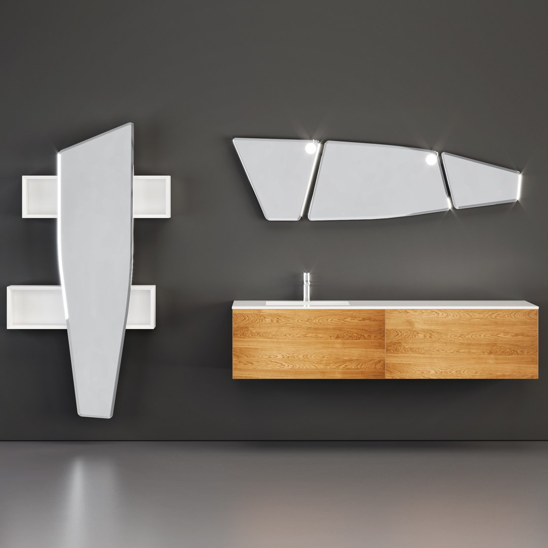 3D Arblu Lineo Vanity Unit With Doors Model - TurboSquid 2185773