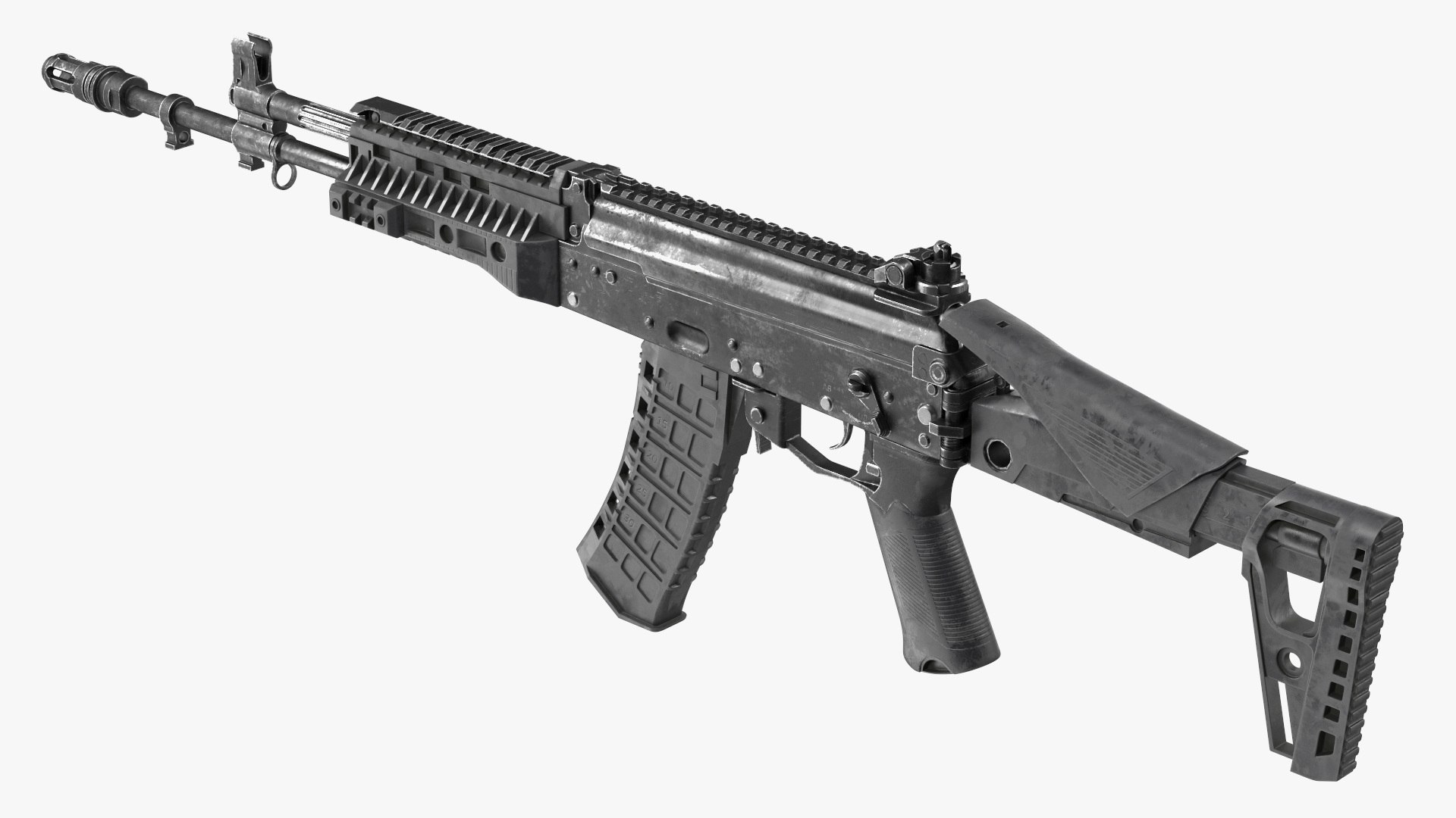 Old Assault Rifle AK-12 3D - TurboSquid 2128850