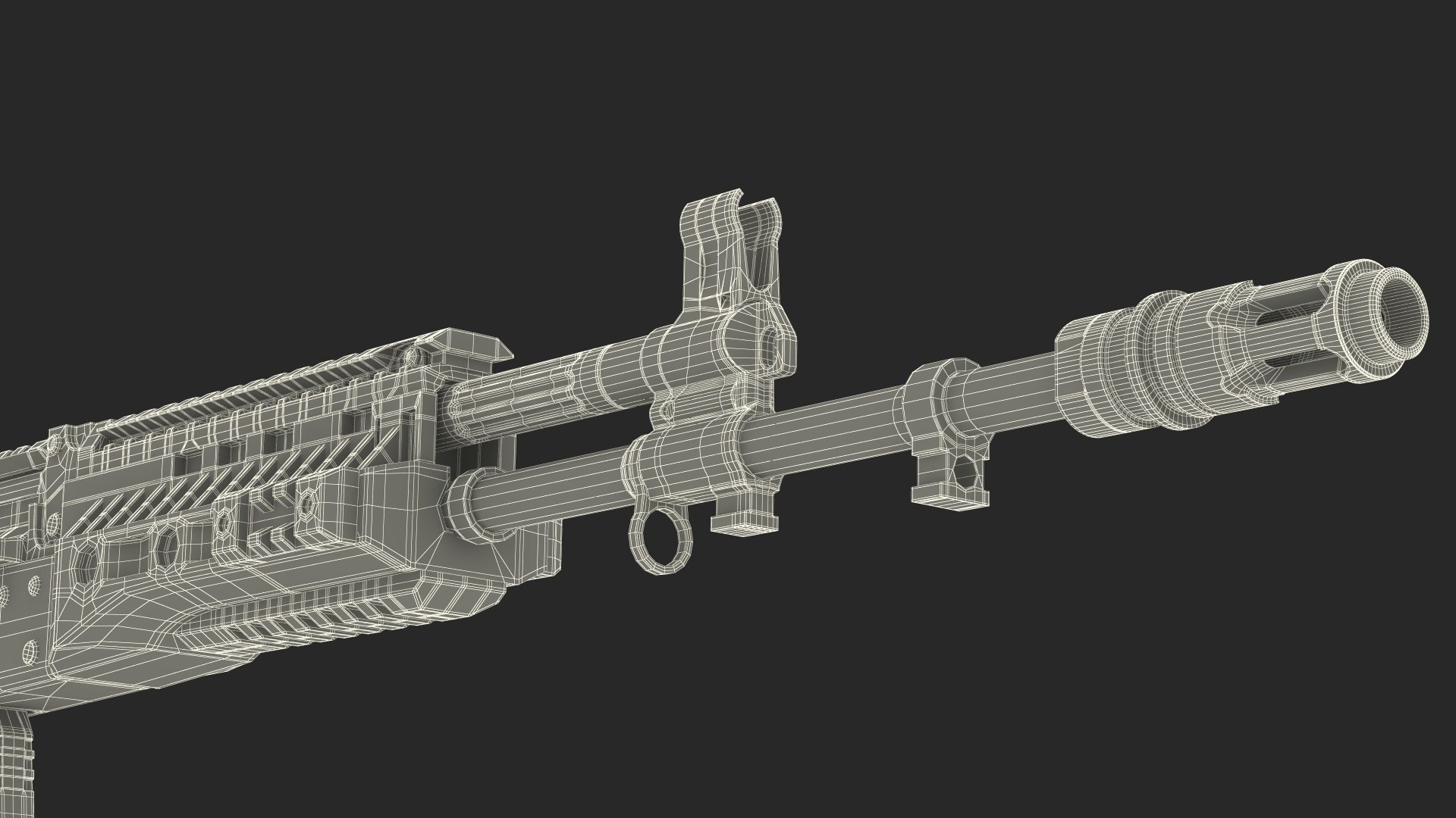 Old Assault Rifle AK-12 3D - TurboSquid 2128850