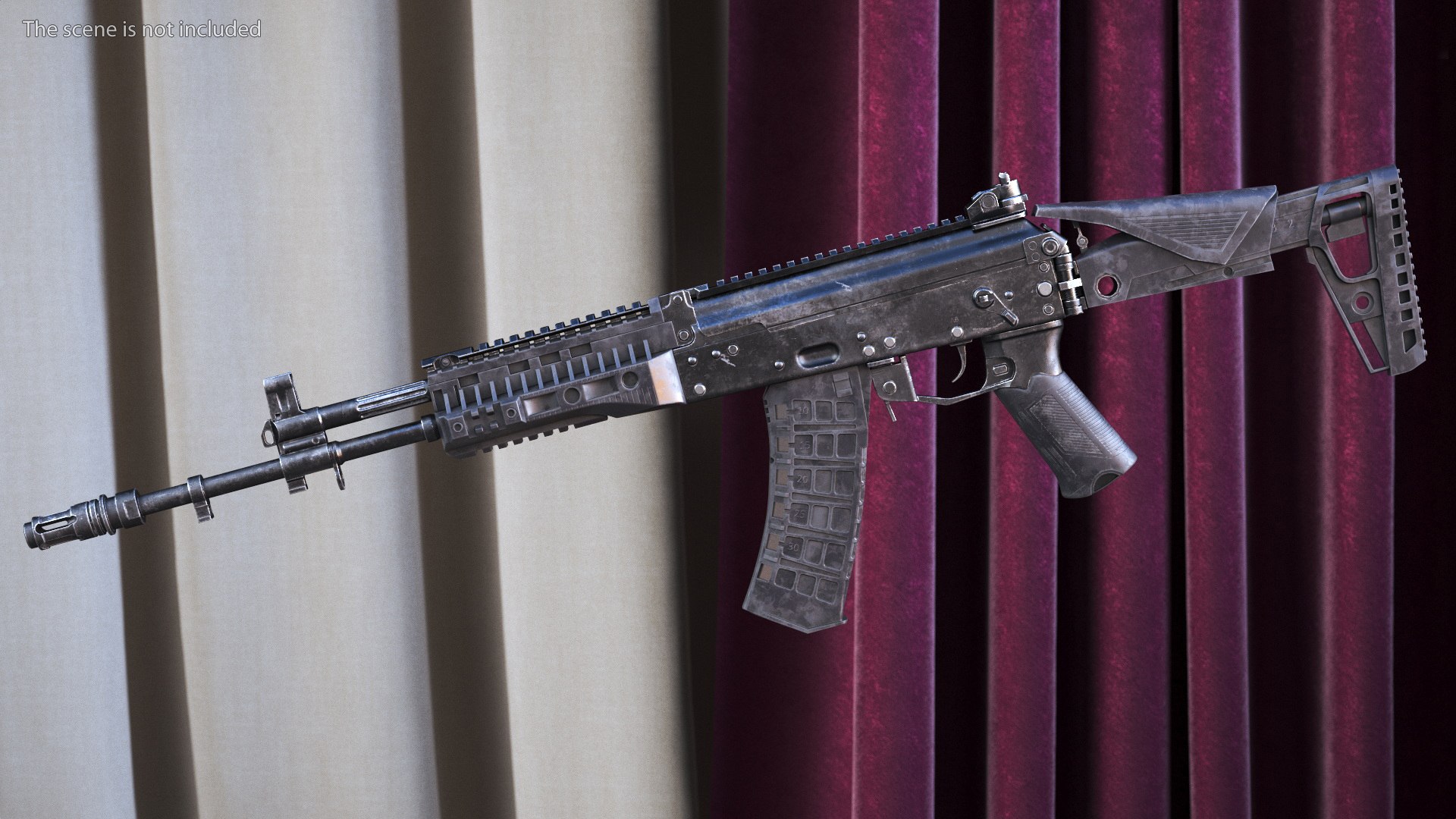 Old Assault Rifle AK-12 3D - TurboSquid 2128850