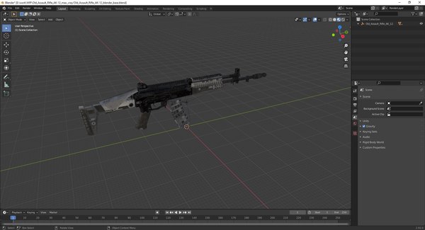 modelo 3d Viejo rifle de asalto AK-12 - TurboSquid 2128850