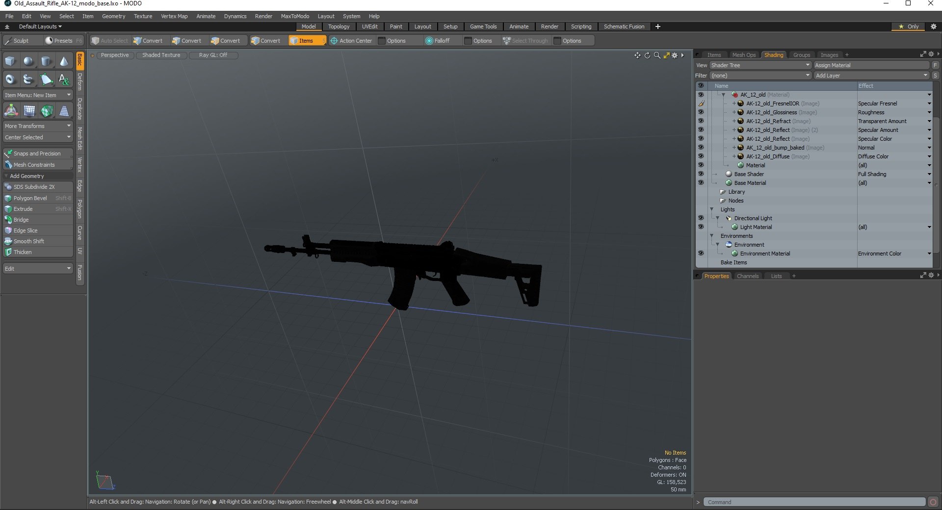 Old Assault Rifle AK-12 3D - TurboSquid 2128850