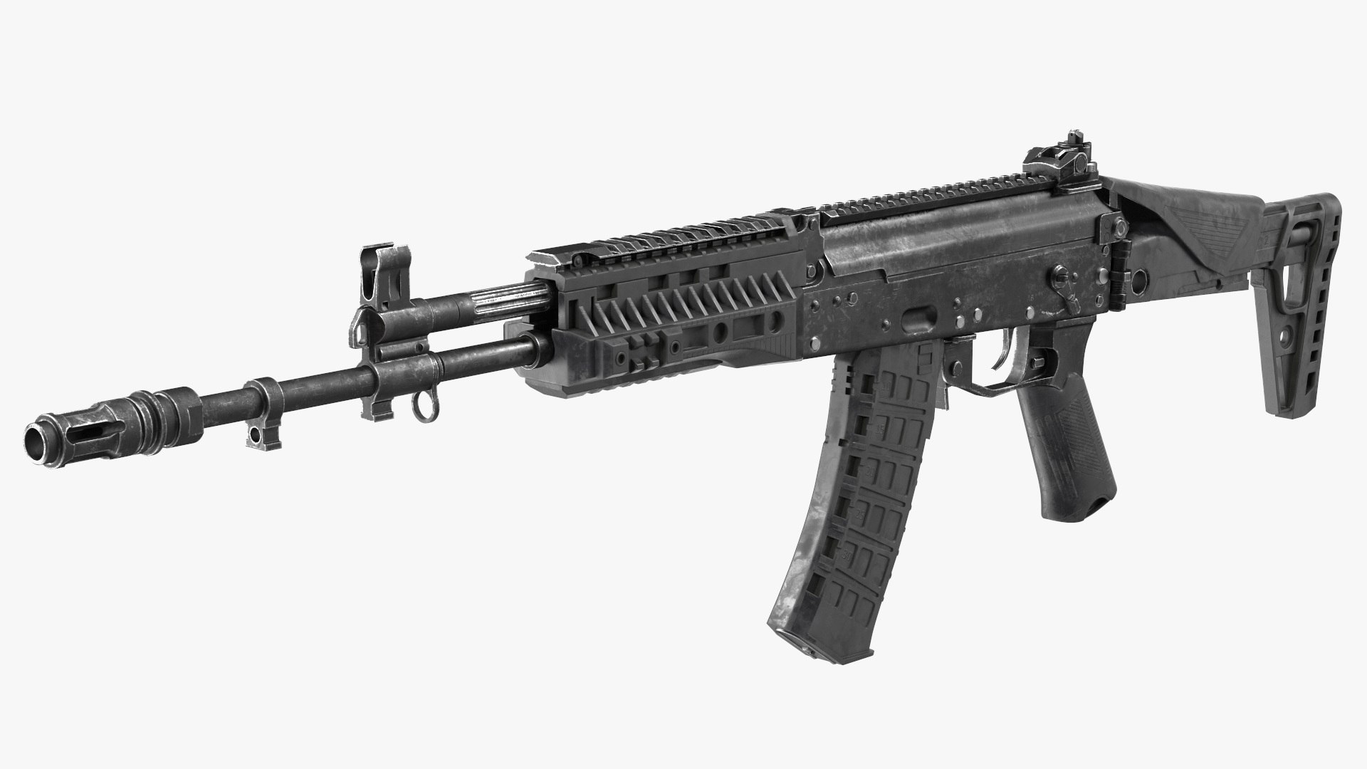 Old Assault Rifle AK-12 3D - TurboSquid 2128850
