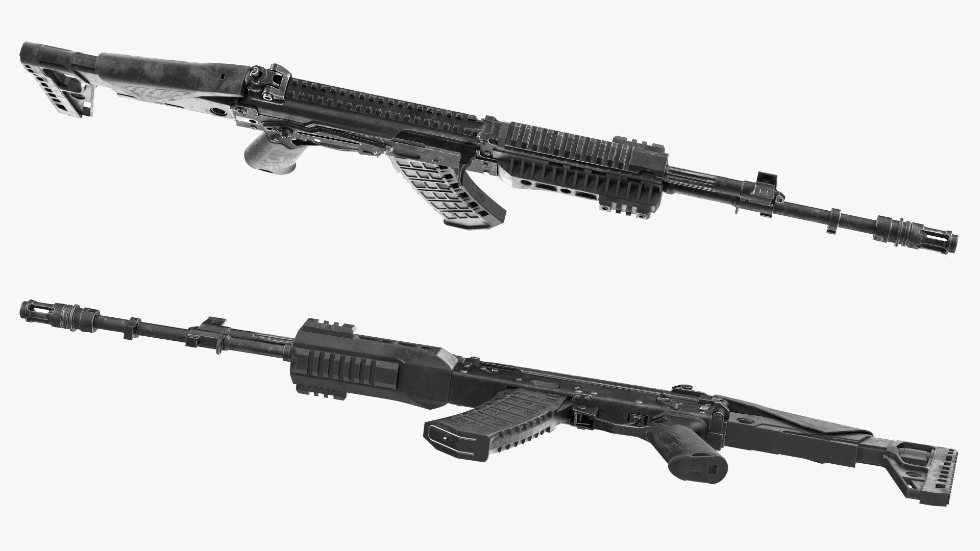 Old Assault Rifle AK-12 3D - TurboSquid 2128850