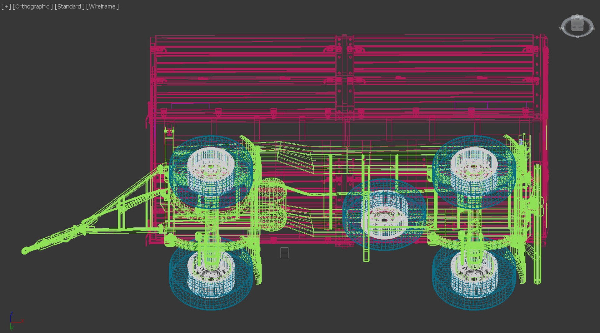 Tractor Grain Trailer 3D - TurboSquid 1963506