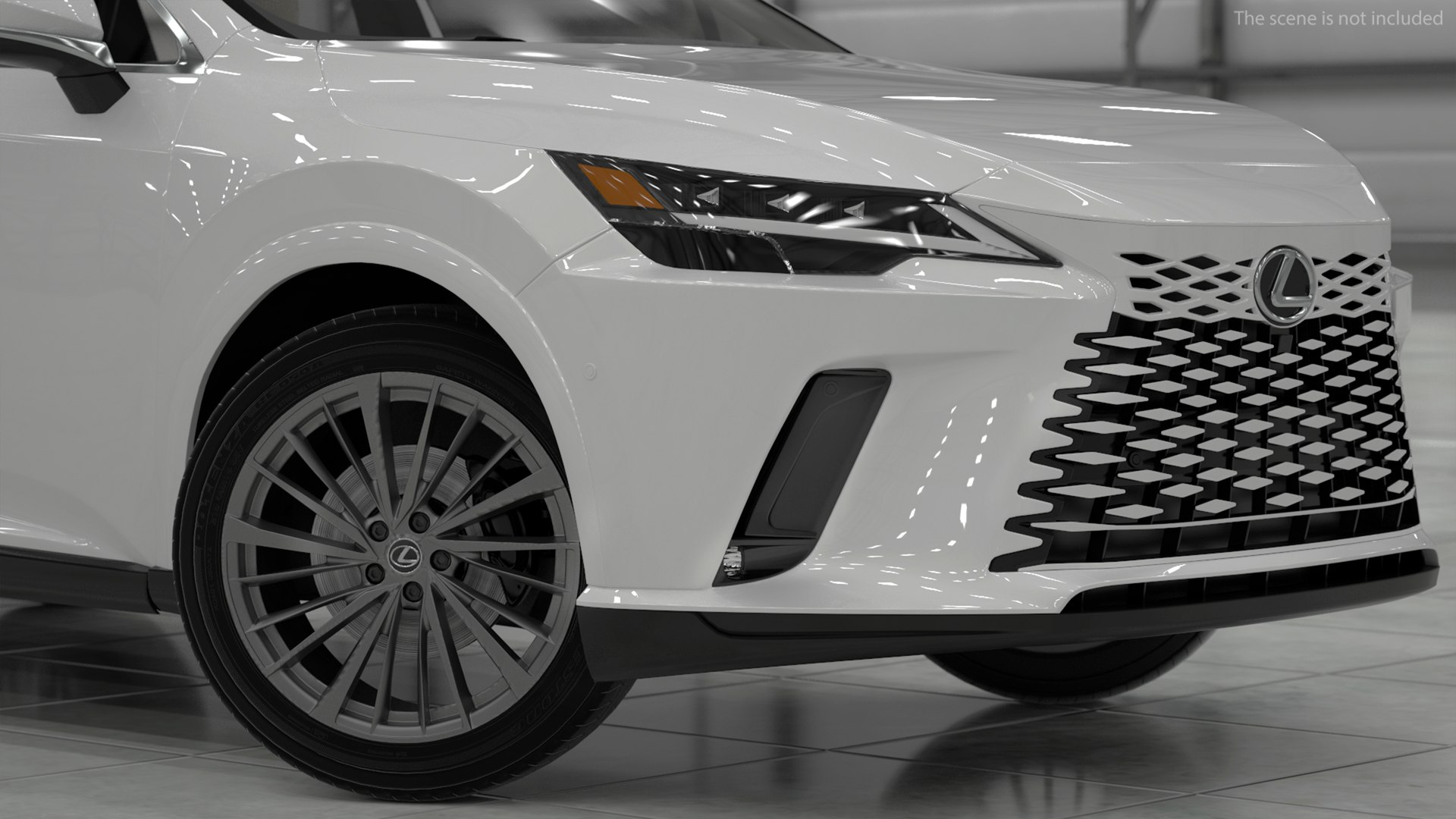 3D model Lexus RX 350 2023 White Rigged - TurboSquid 2035528