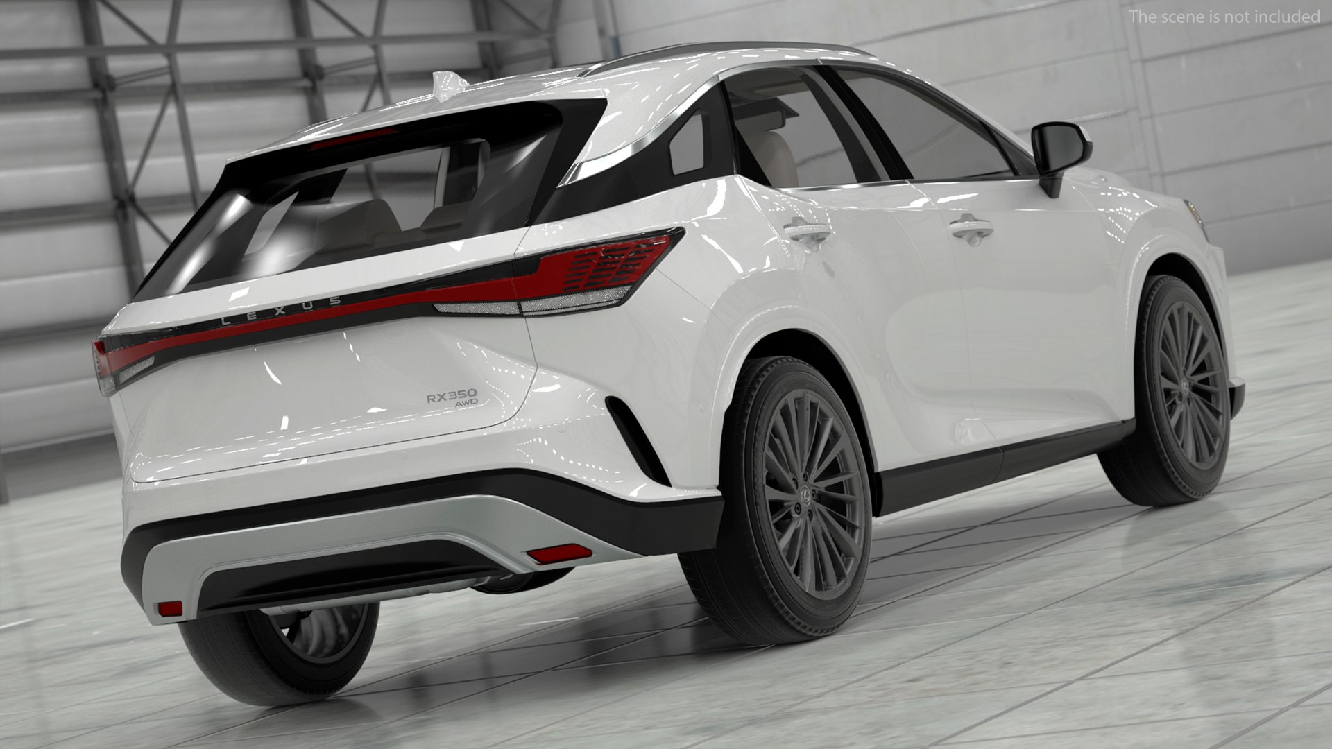 3D model Lexus RX 350 2023 White Rigged - TurboSquid 2035528