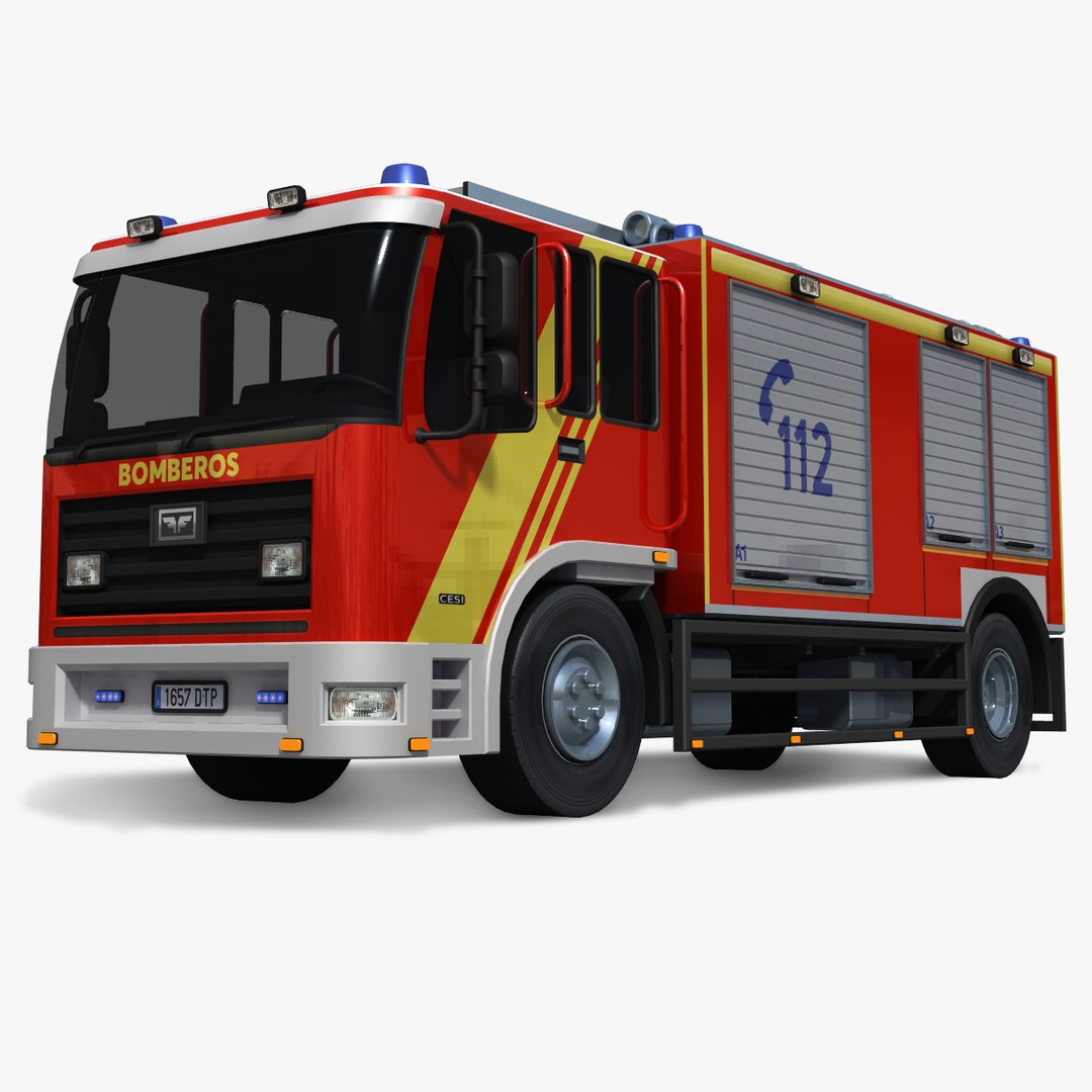 Spanish Firetruck 3D - TurboSquid 2090876