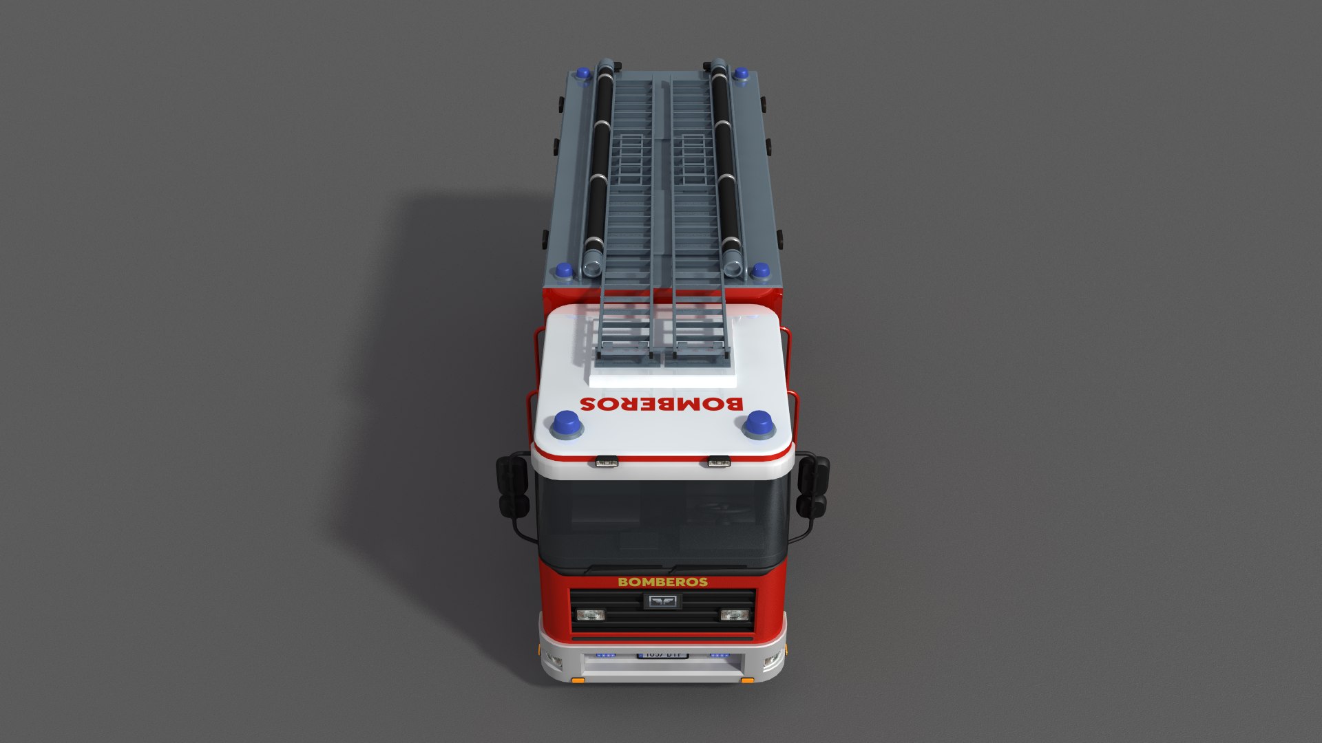 Spanish Firetruck 3D - TurboSquid 2090876
