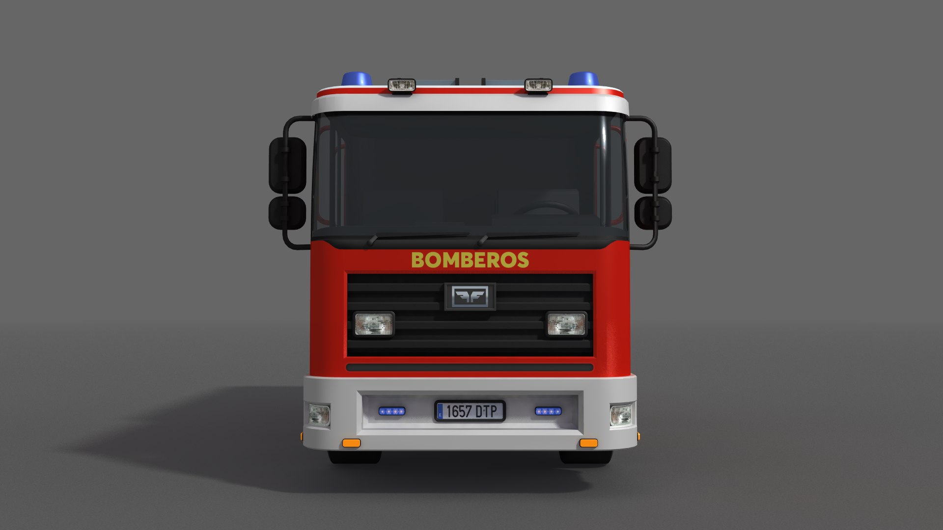 Spanish Firetruck 3D - TurboSquid 2090876