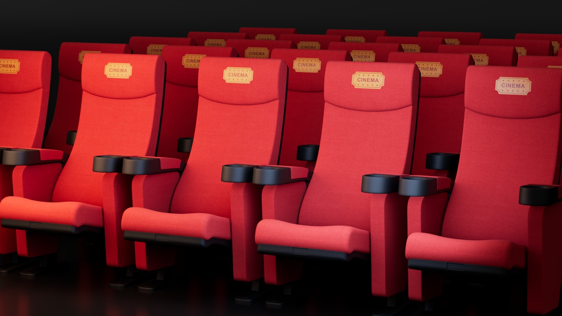 3D Model Cinema Chair - TurboSquid 2400623