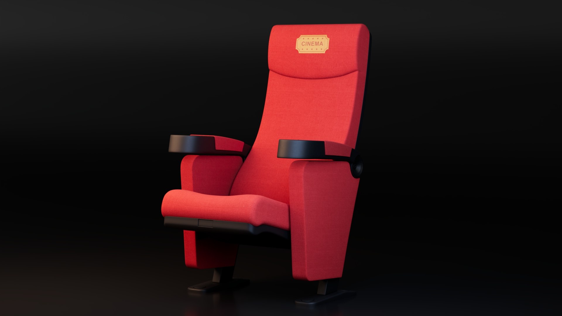 3D Model Cinema Chair - TurboSquid 2400623