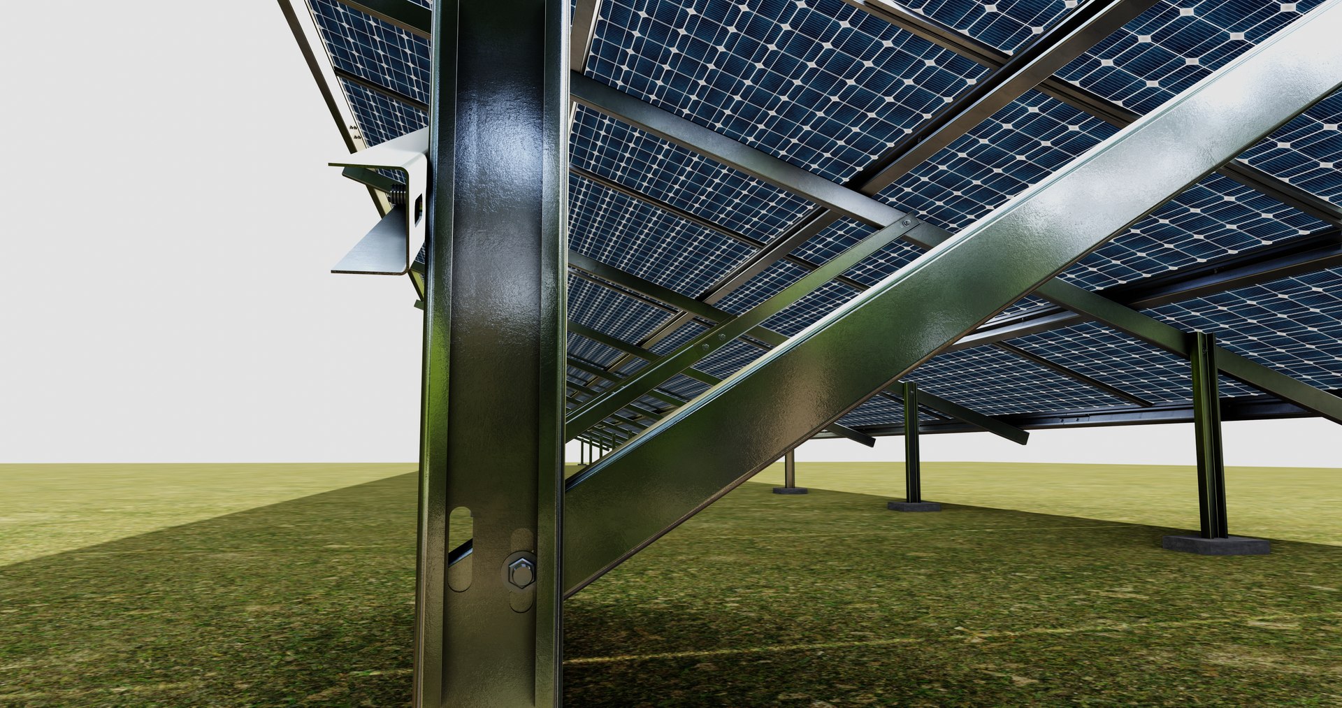 Solar Panel Steel Construction Type 21 3D - TurboSquid 2271452