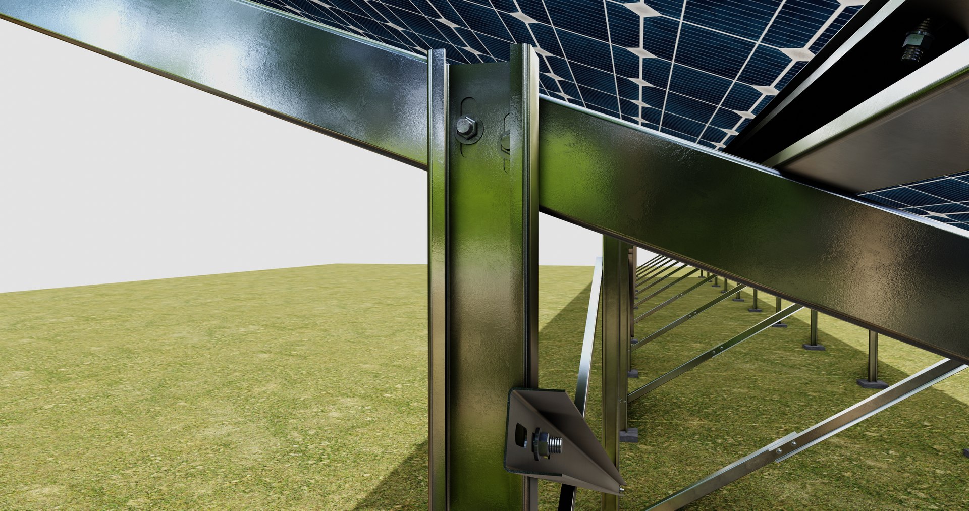 Solar Panel Steel Construction Type 21 3D - TurboSquid 2271452