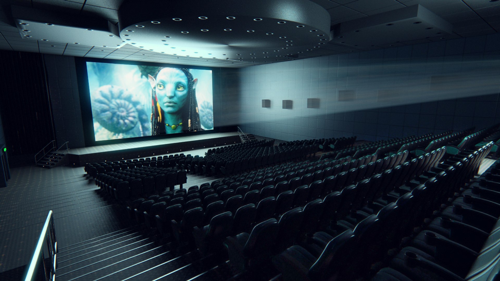 3d Model Hall Movie