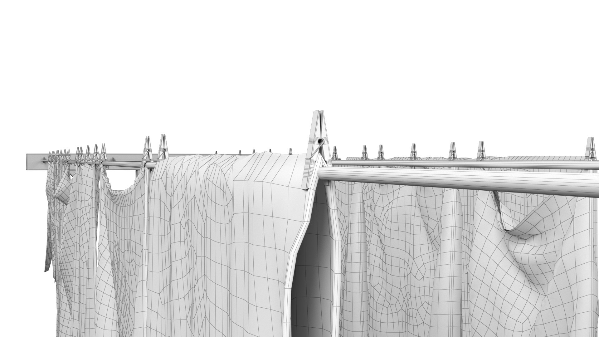 Clothes Line 3D - TurboSquid 2146977