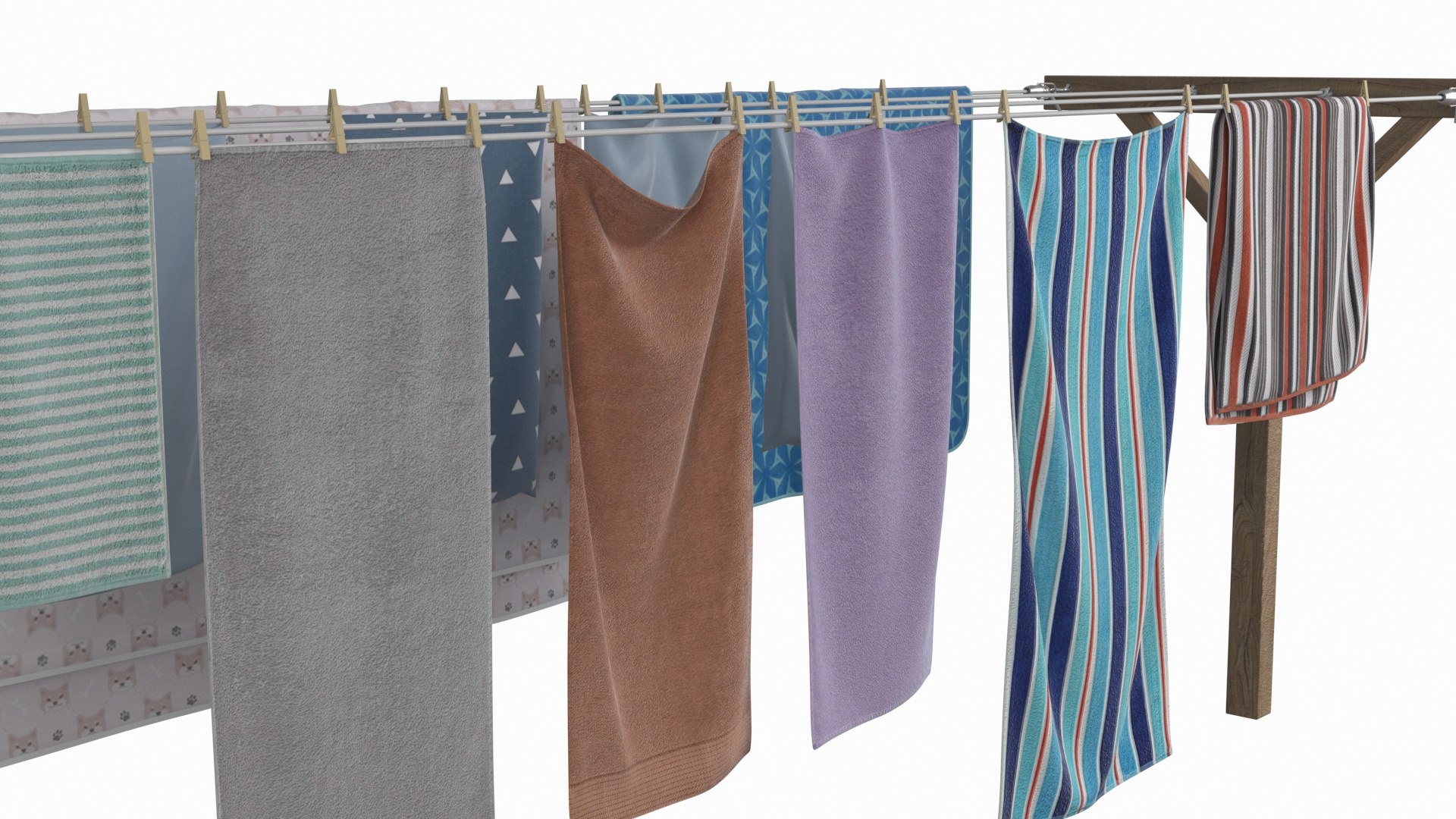 Clothes Line 3D - TurboSquid 2146977