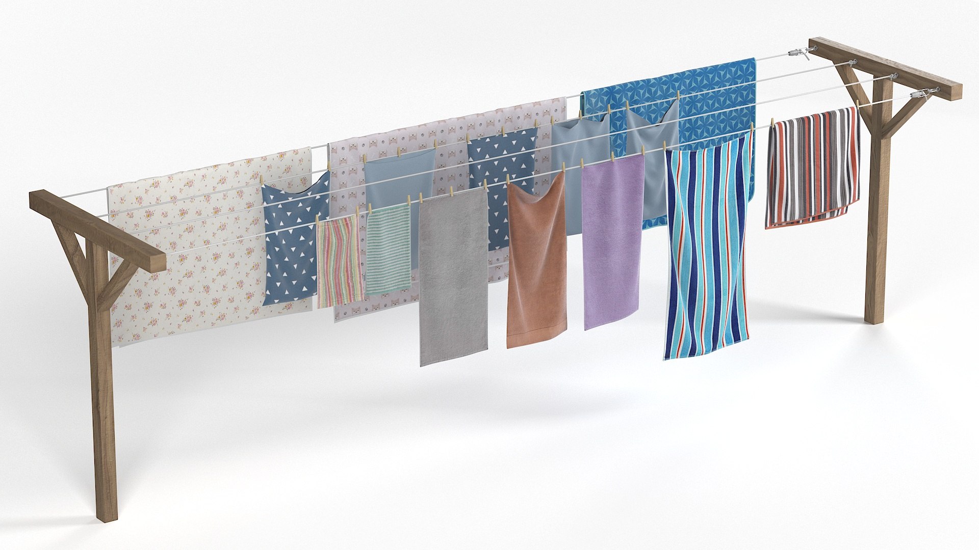 Clothes Line 3D - TurboSquid 2146977