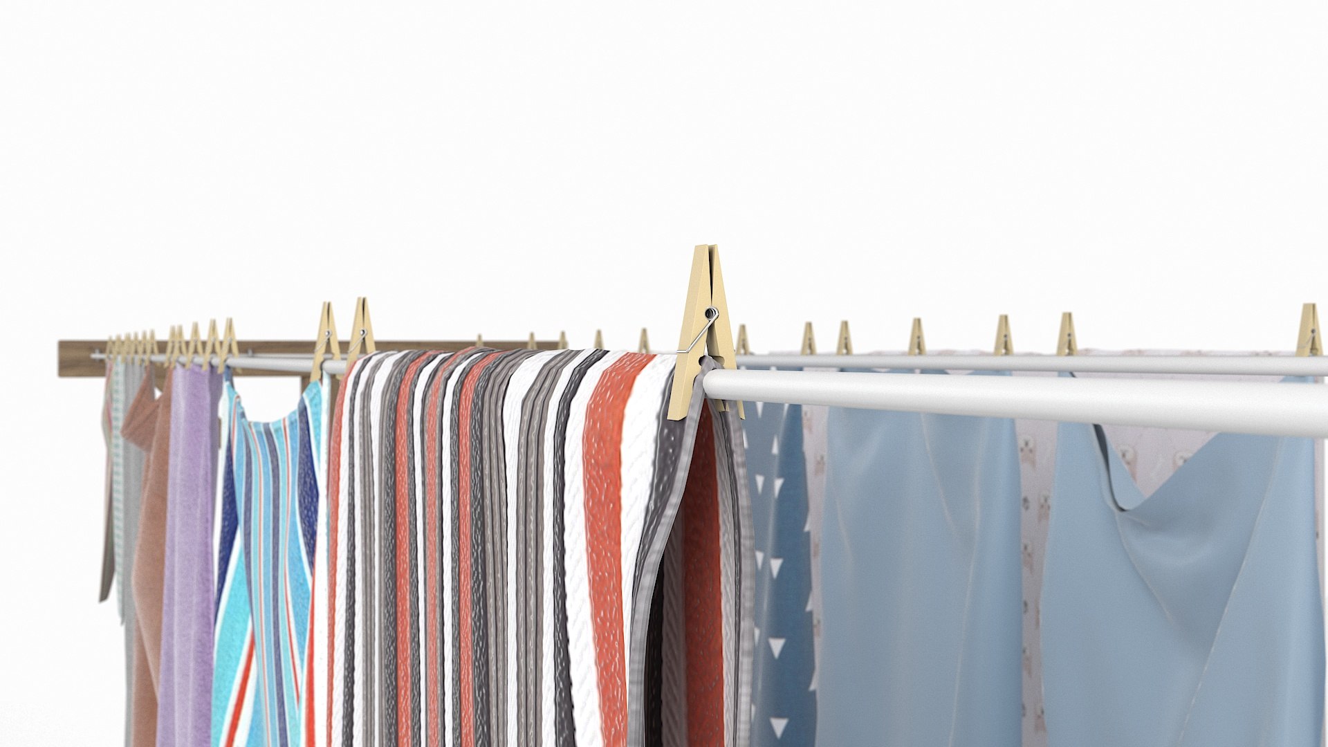 Clothes Line 3D - TurboSquid 2146977