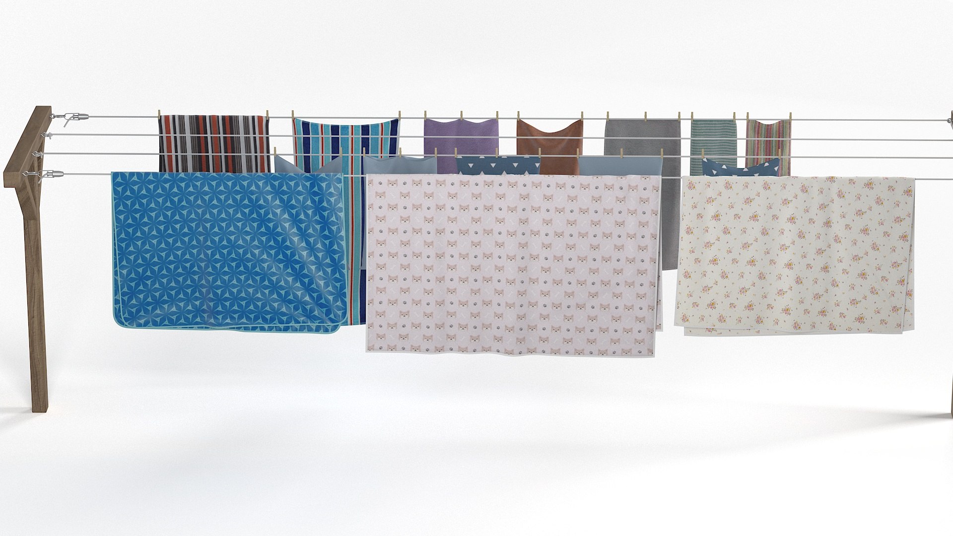 Clothes Line 3D - TurboSquid 2146977