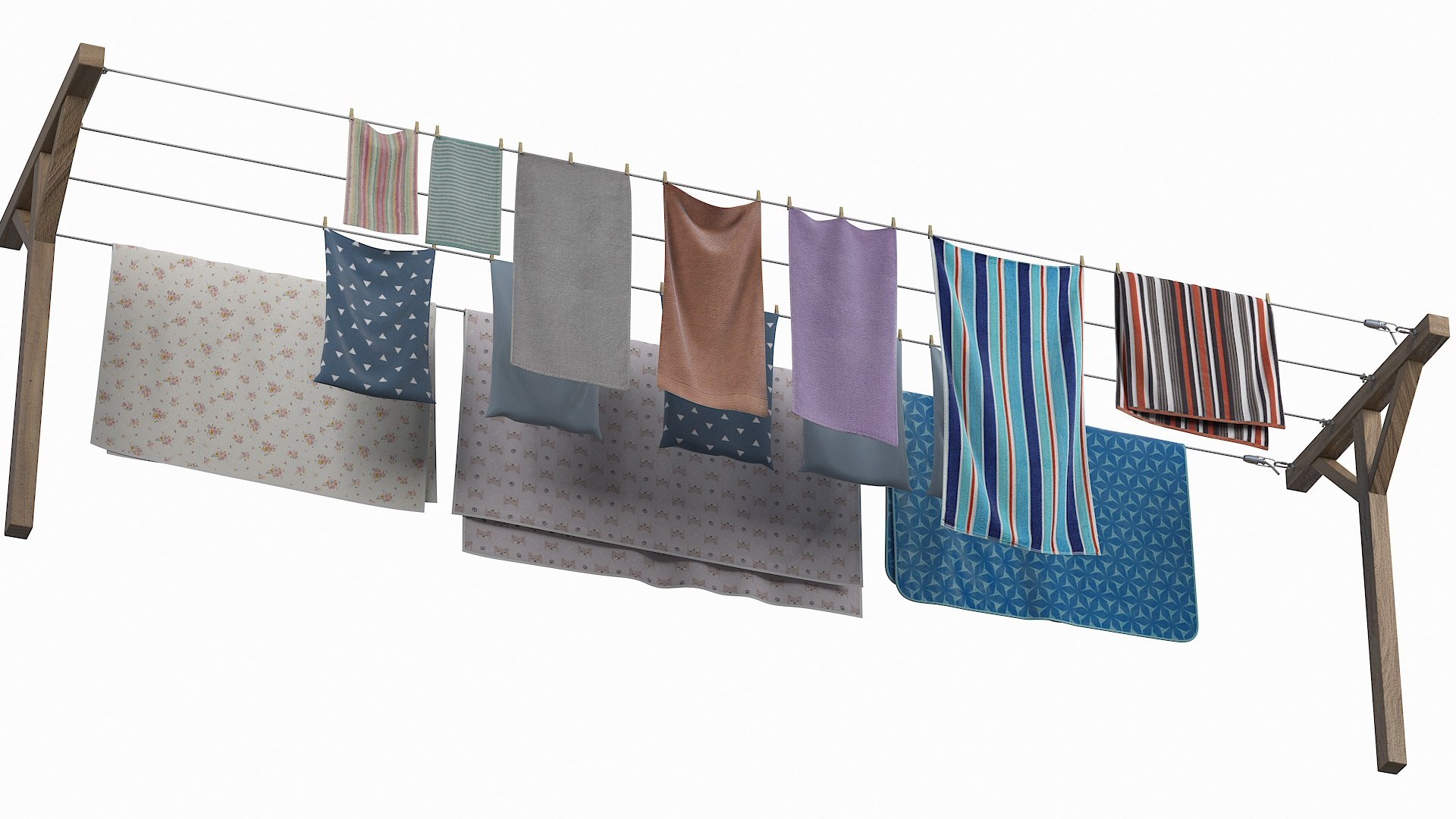 Clothes Line 3D - TurboSquid 2146977