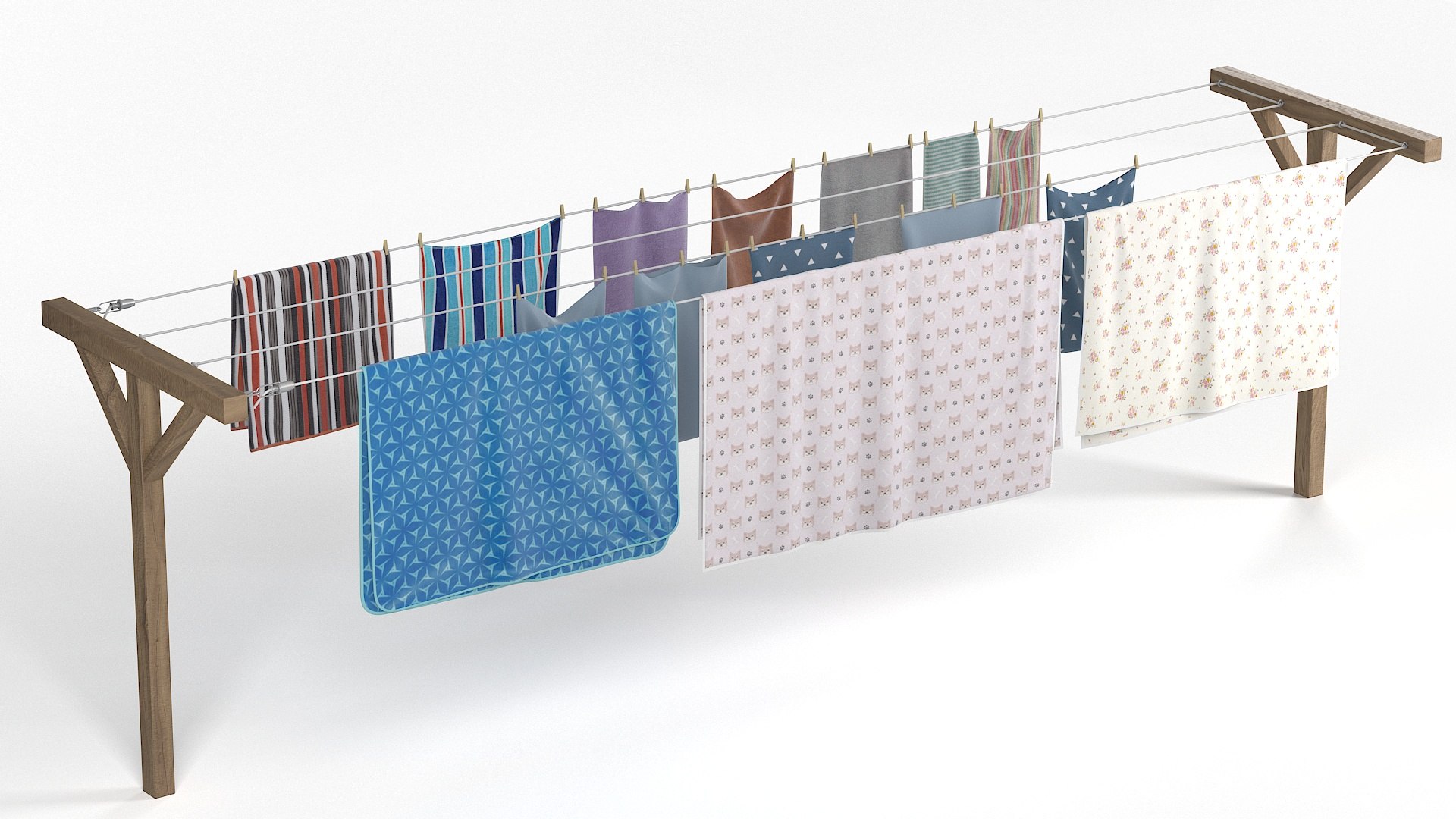 Clothes Line 3D - TurboSquid 2146977