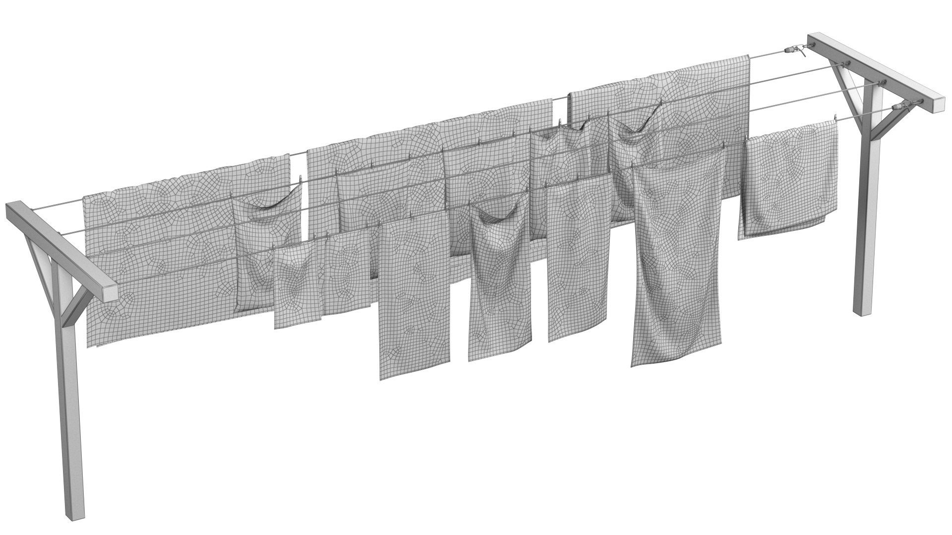 Clothes Line 3D - TurboSquid 2146977