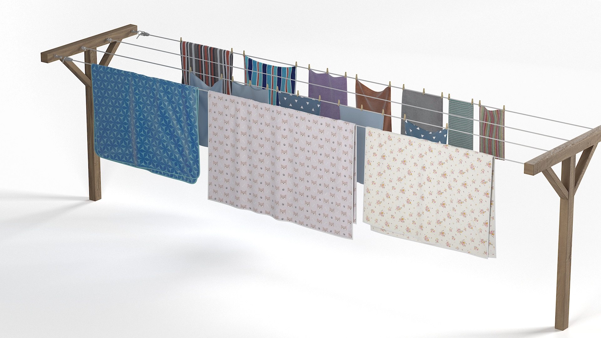 Clothes Line 3D - TurboSquid 2146977
