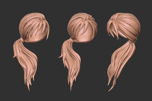 Hair 34 3D model - TurboSquid 1878370