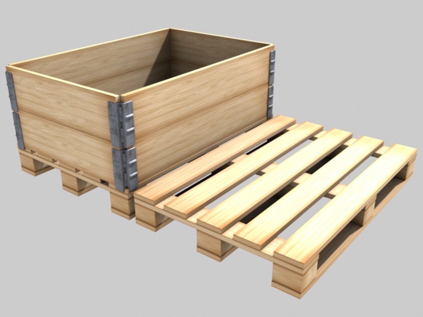 pallets collars 3d model