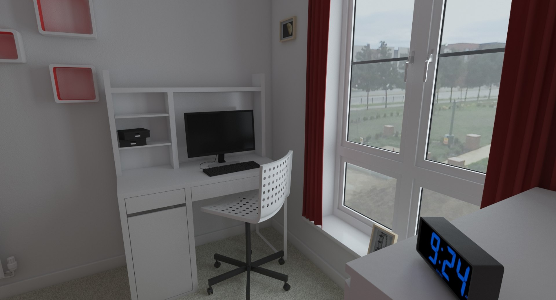 3D Model Small Bedroom Interior - TurboSquid 1341190