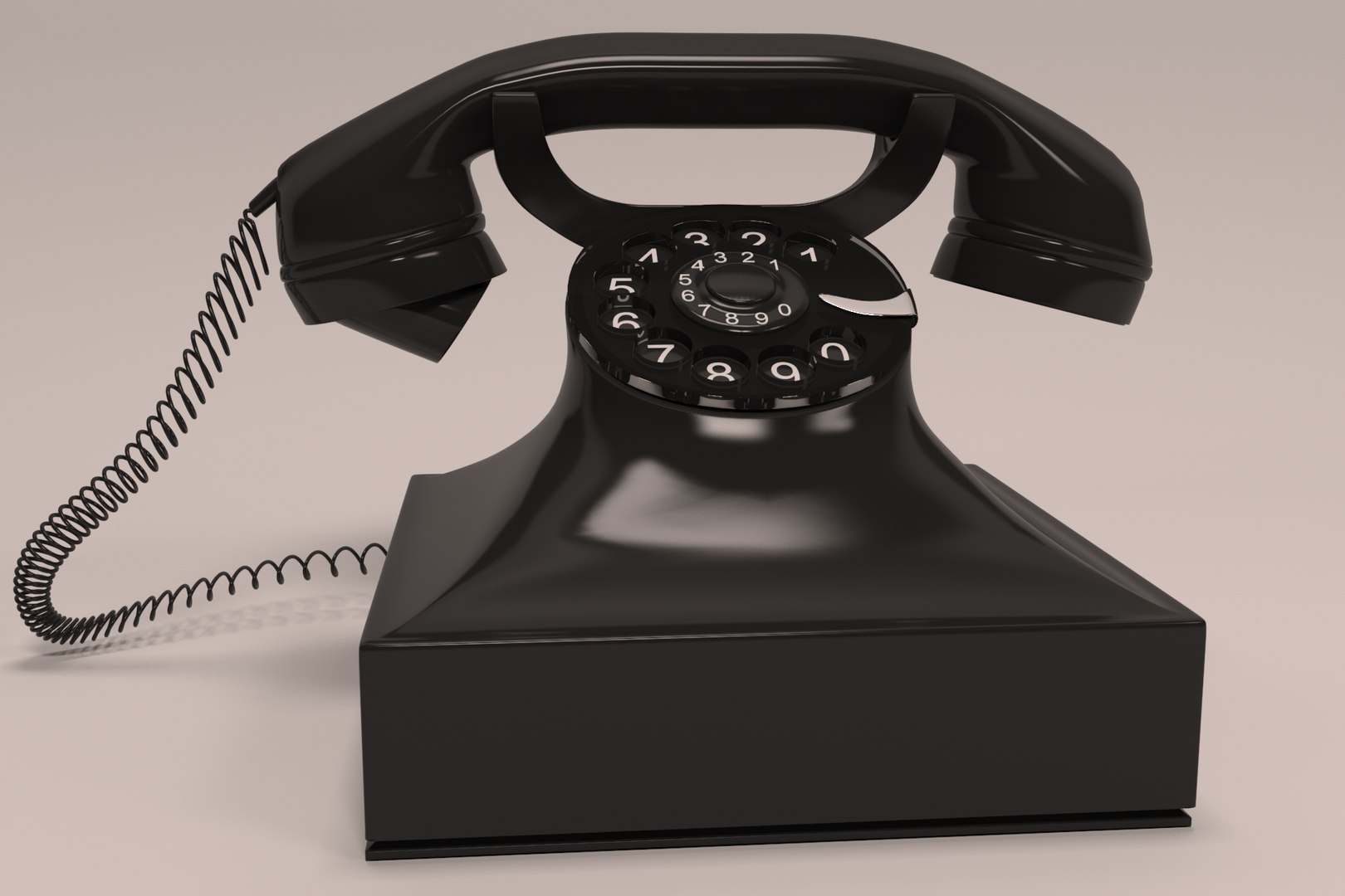 Old analog phone 3D - TurboSquid 1214111