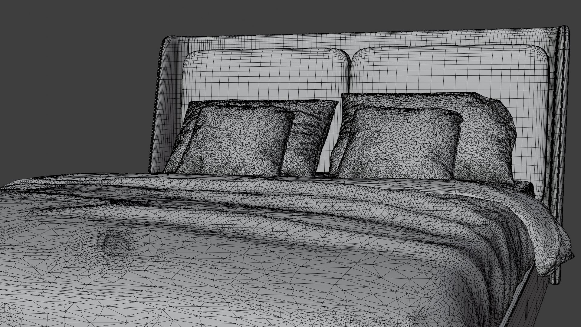 Photorealistic Bed 004 3D Model - TurboSquid 2206411