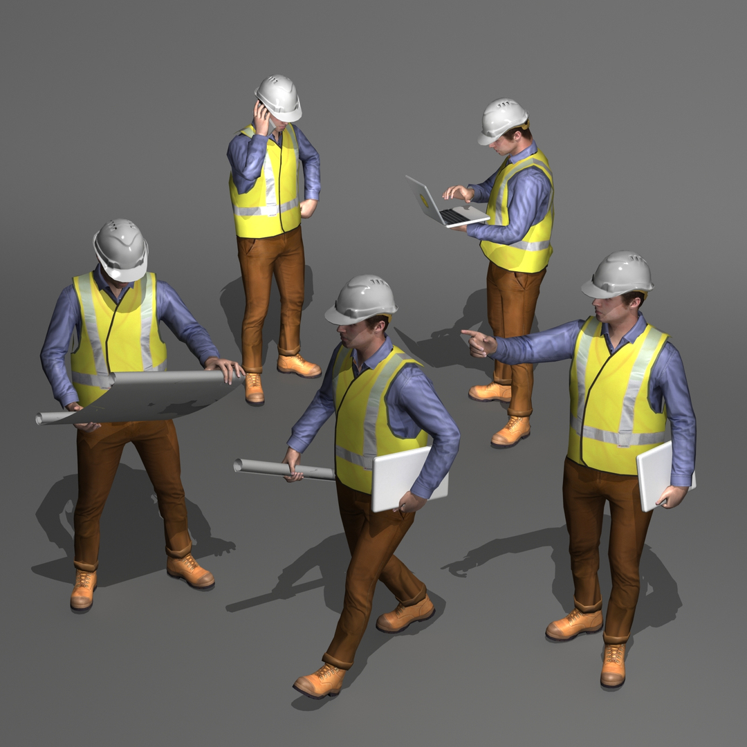 Workman engineer 3D model - TurboSquid 1256677