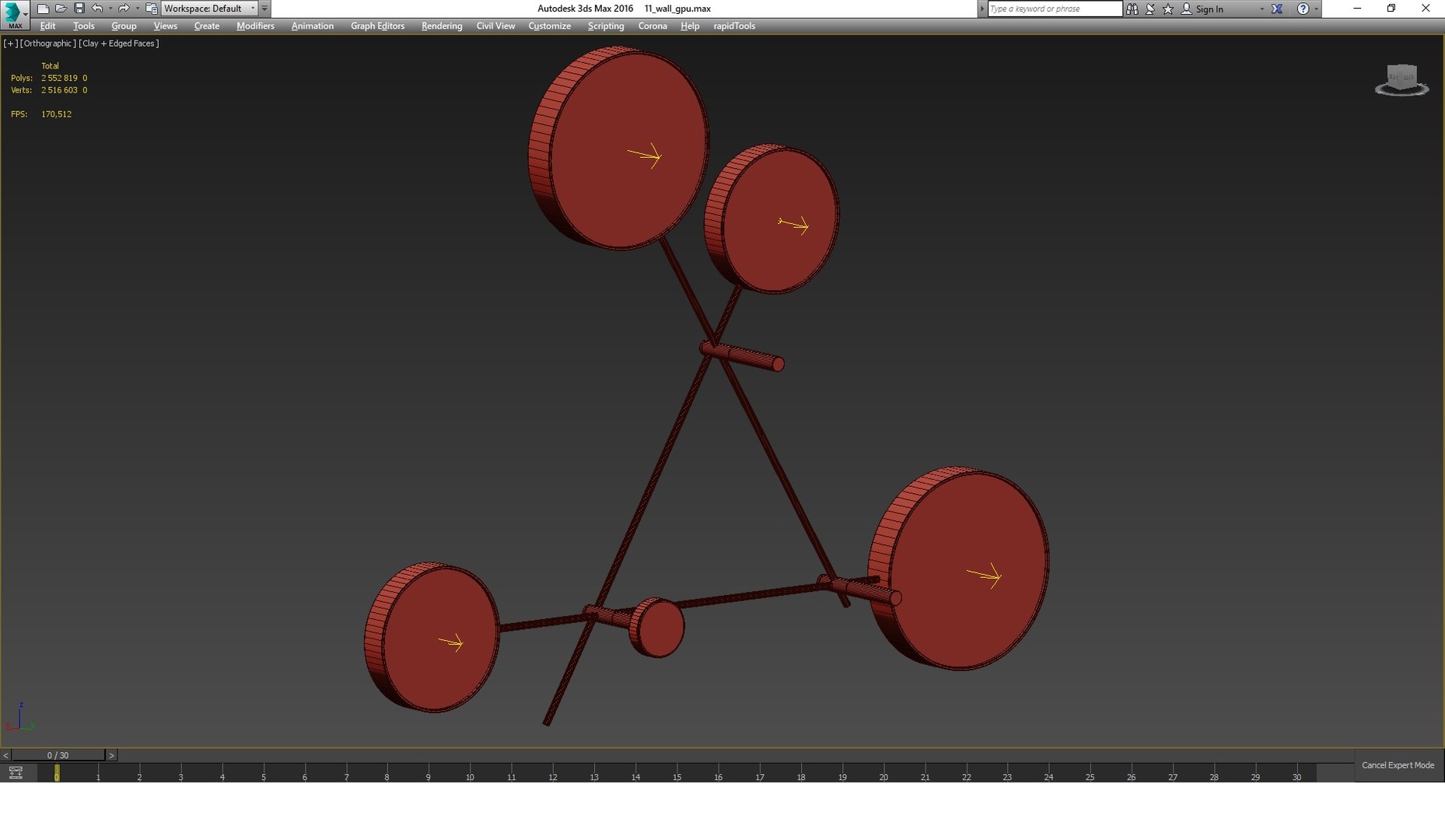 3D IRIDE wall lamp model - TurboSquid 2102903