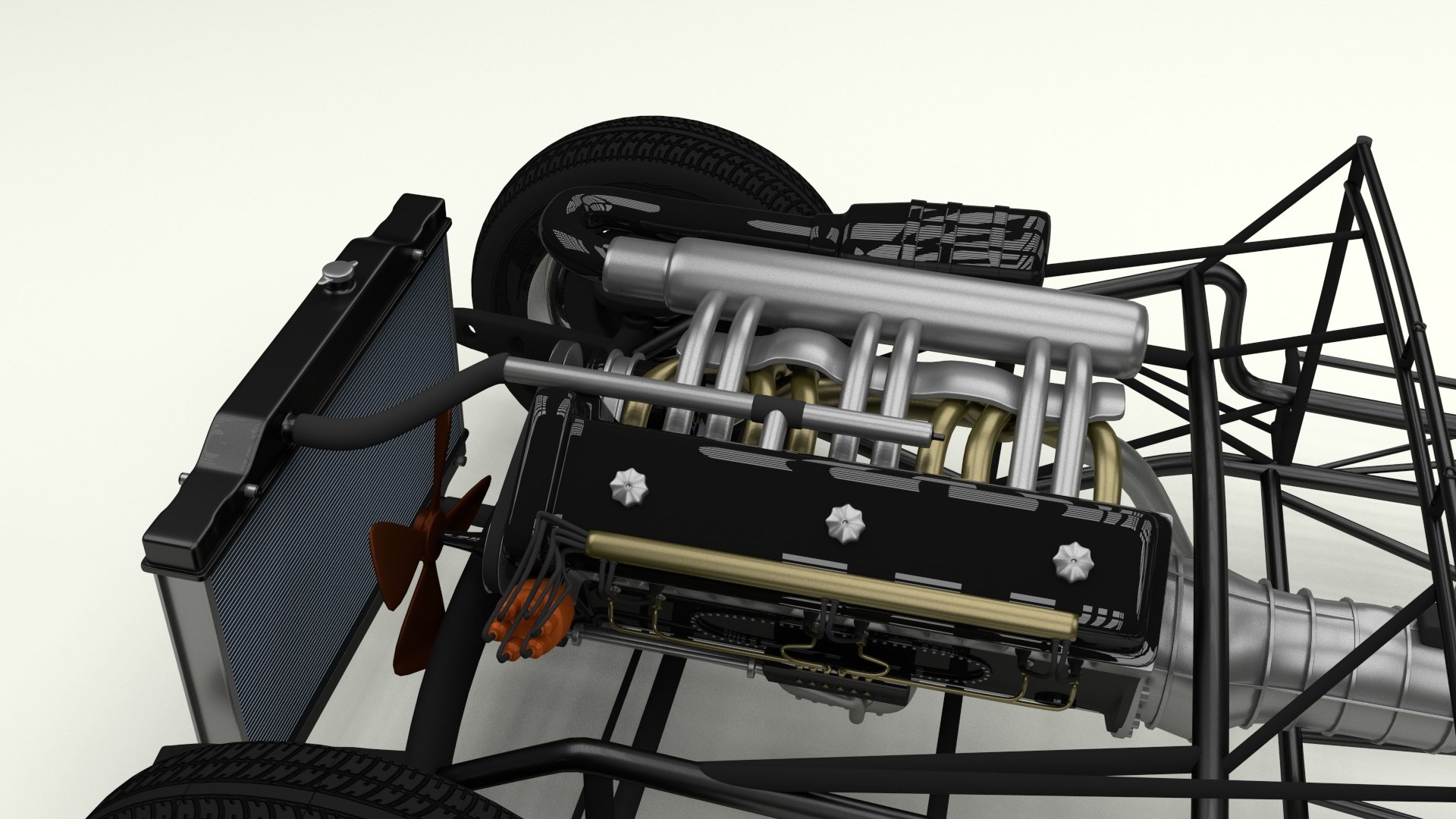 blend mercedes 300sl roadster modeled