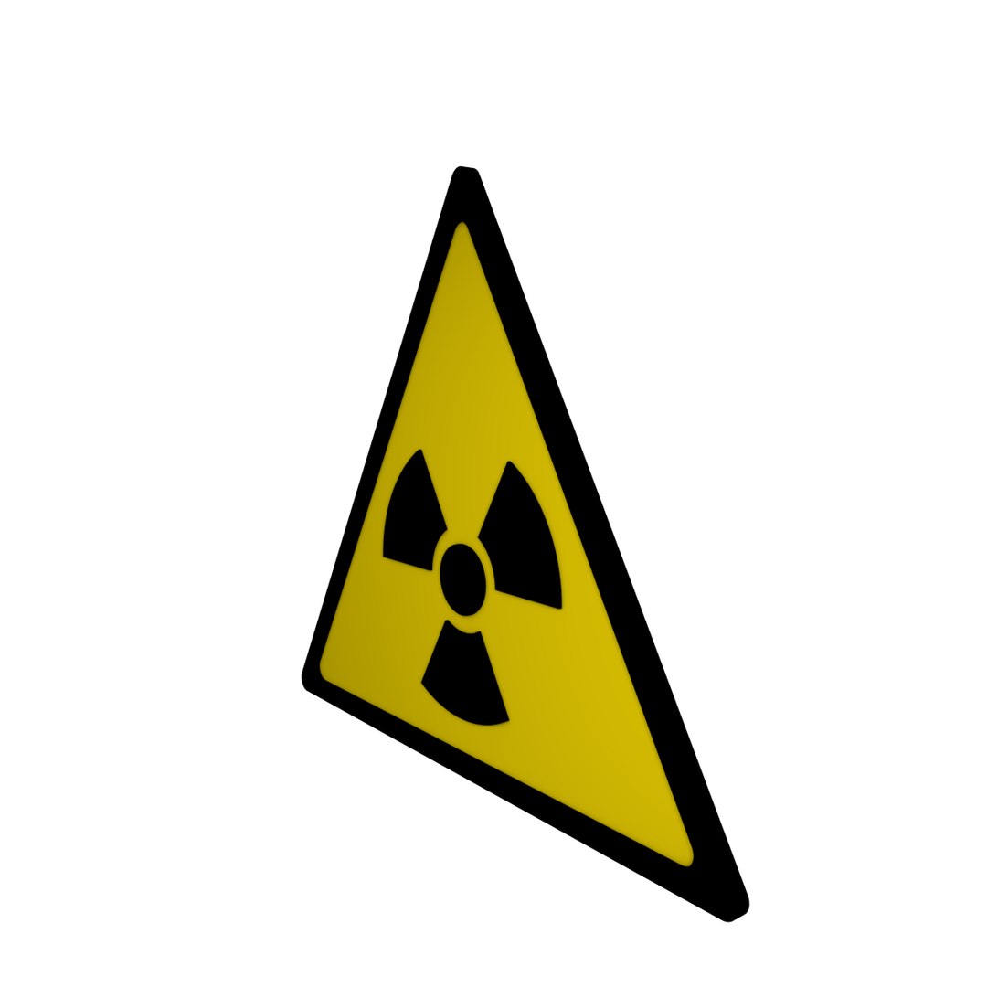 3D Radiation Sign - TurboSquid 1282992