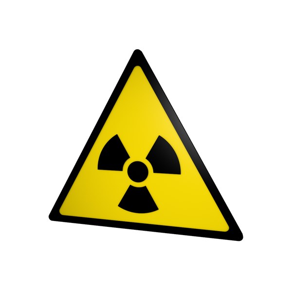 3D radiation sign - TurboSquid 1282992