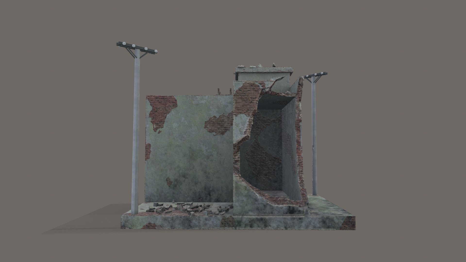 3D Broken Building V02 Model - TurboSquid 2433857