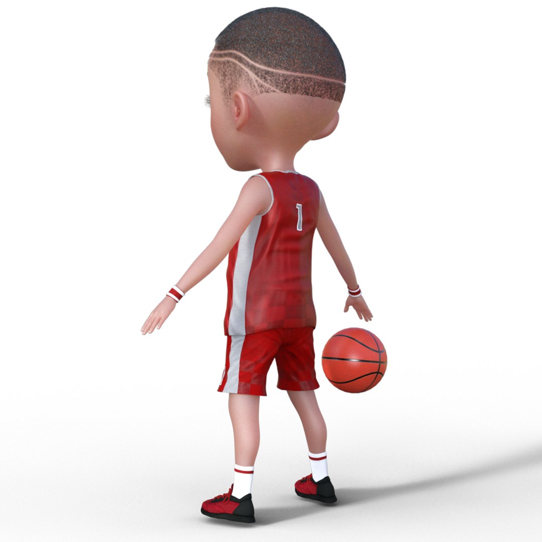 3D 3D Cartoon Basketball Player Boy Model - TurboSquid 1917914