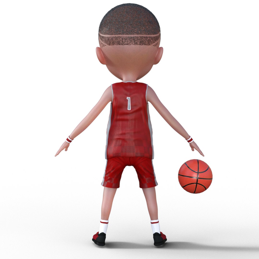3D 3D Cartoon Basketball Player Boy Model - TurboSquid 1917914