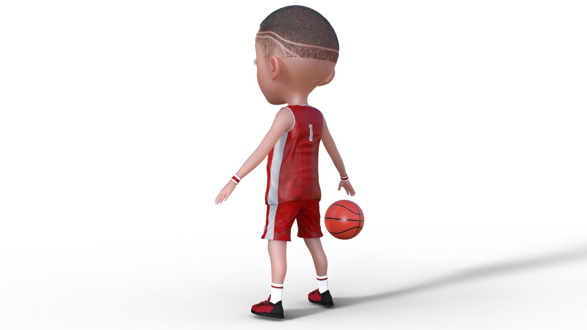 3D 3D Cartoon Basketball Player Boy Model - TurboSquid 1917914