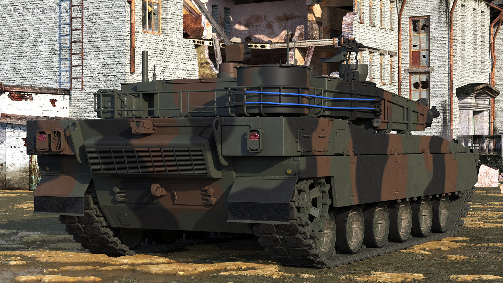 3D Korean K2 Tank Camouflage Color Rigged Model - TurboSquid 2225238